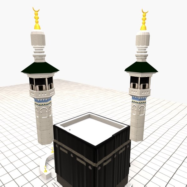3d kaaba holy