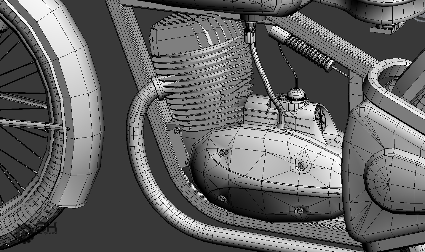 3d model motorcycle java