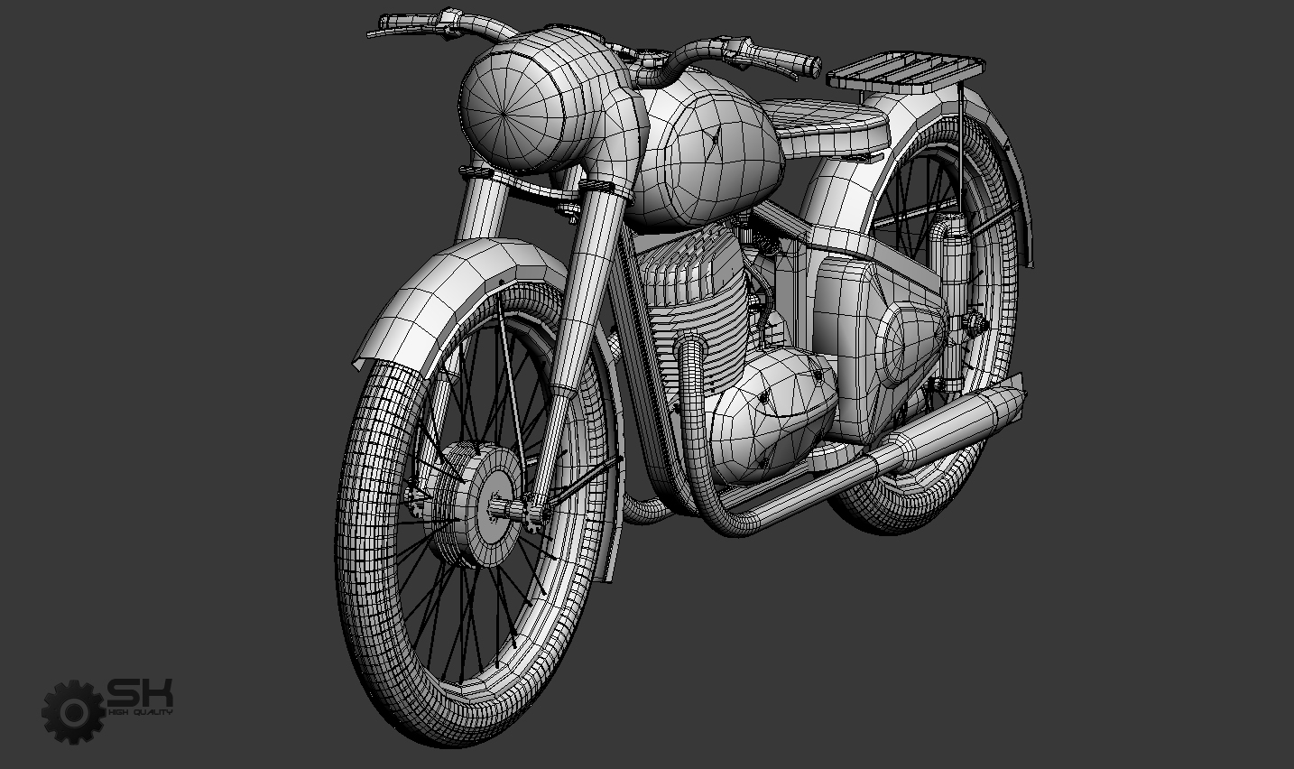 3d model motorcycle java