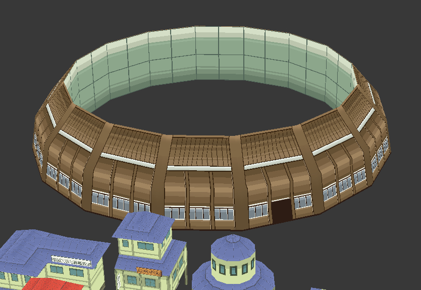 naruto building pack 3d model