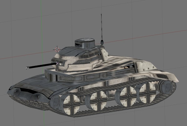 3d model tank treads