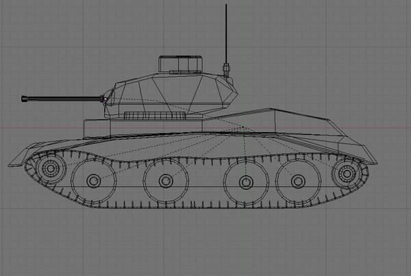 3d model tank treads