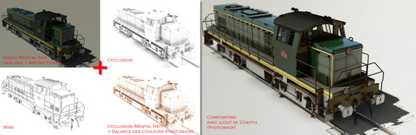 3d model locomotive sncf