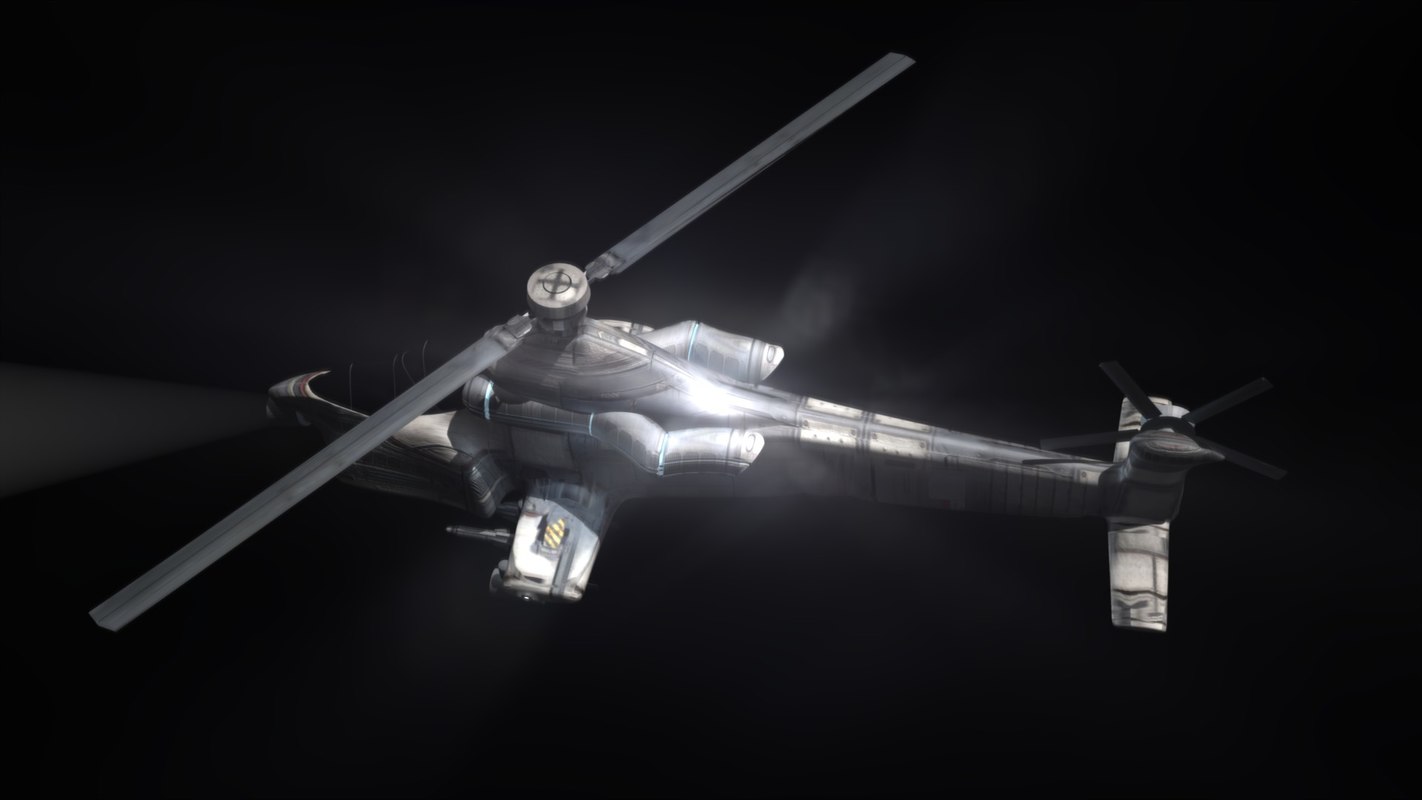 3d model realistic helicopters