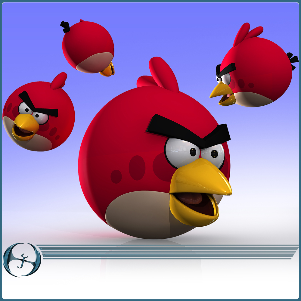3d angry bird 2 pack