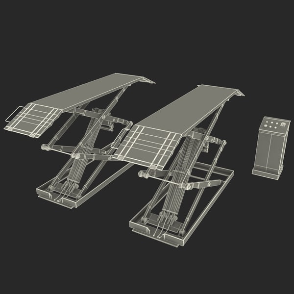 car service lifts 3d model