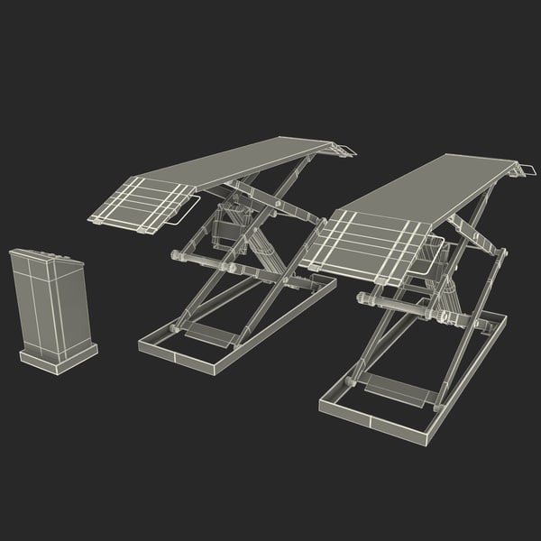 car service lifts 3d model