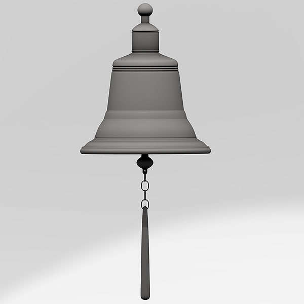 ship s bell brass 3d model