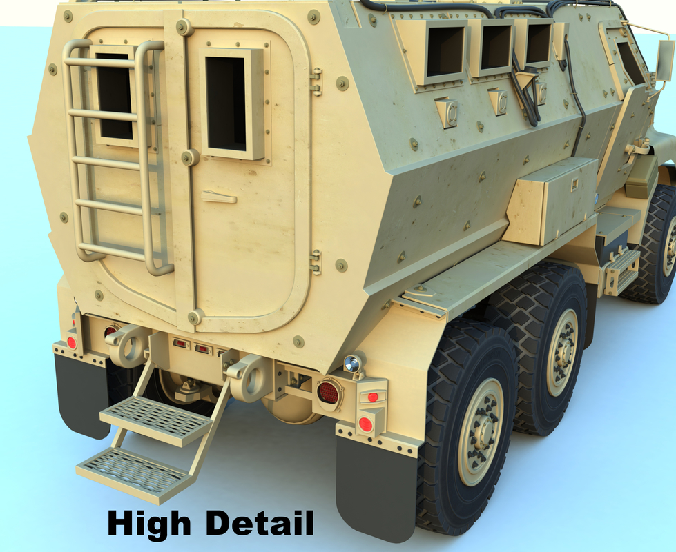 3d military vehicles mrap