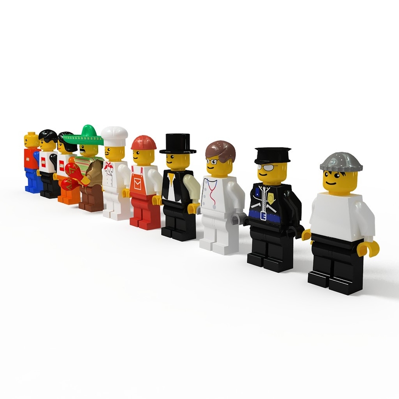 maya lego 10 characters