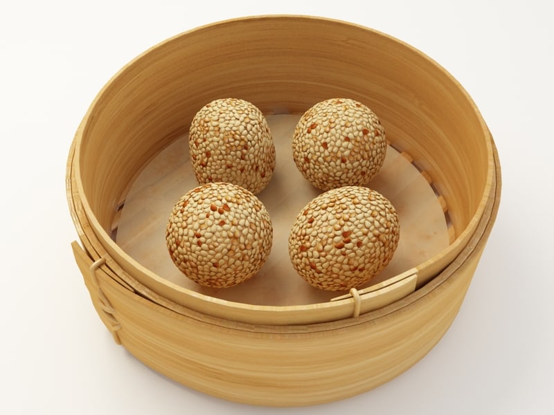 sesame balls 3d model