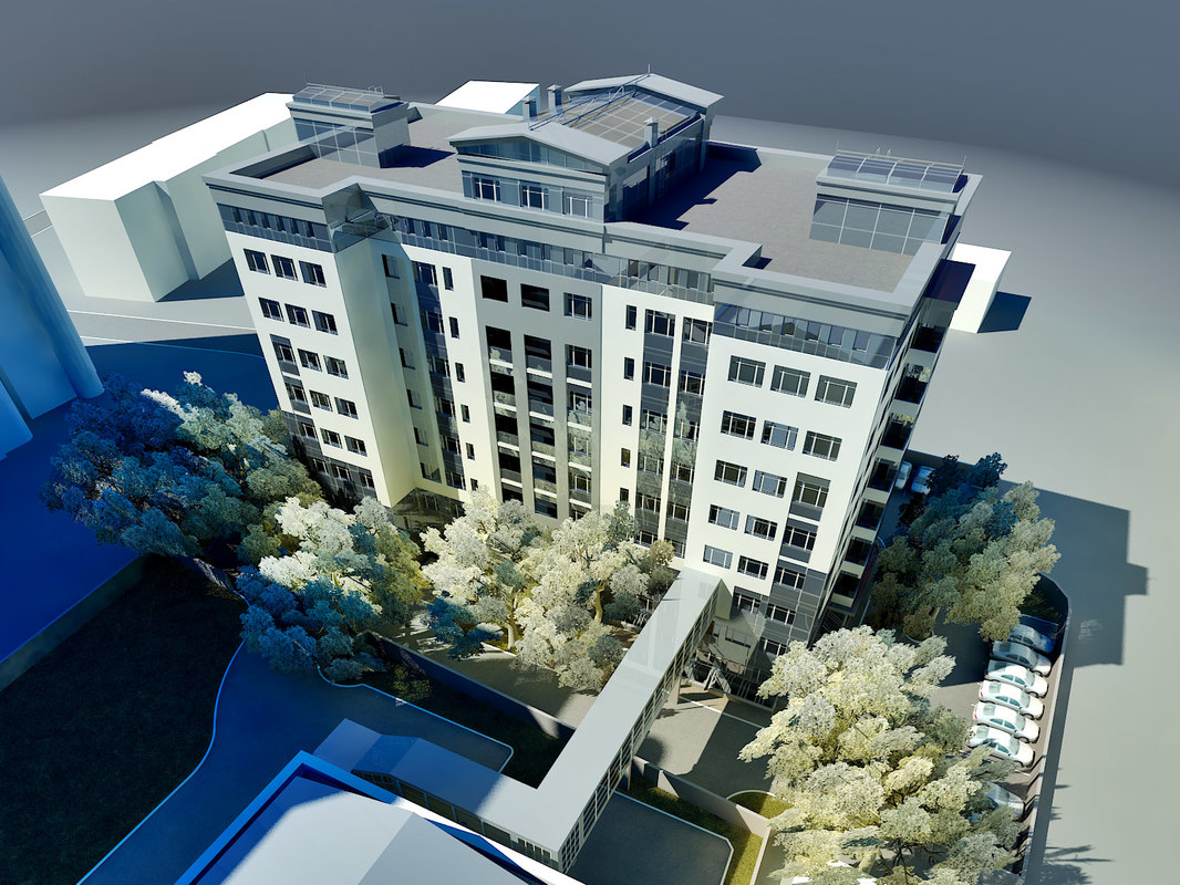 bank office 3d model