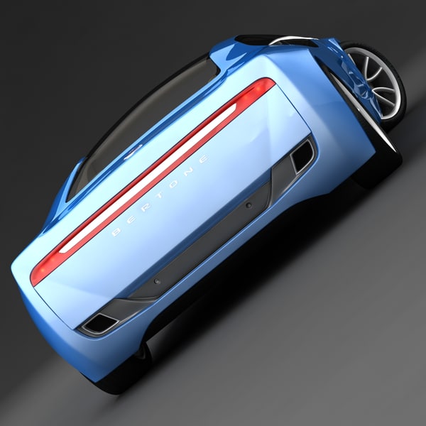 3d realistic bertone birusa concept car
