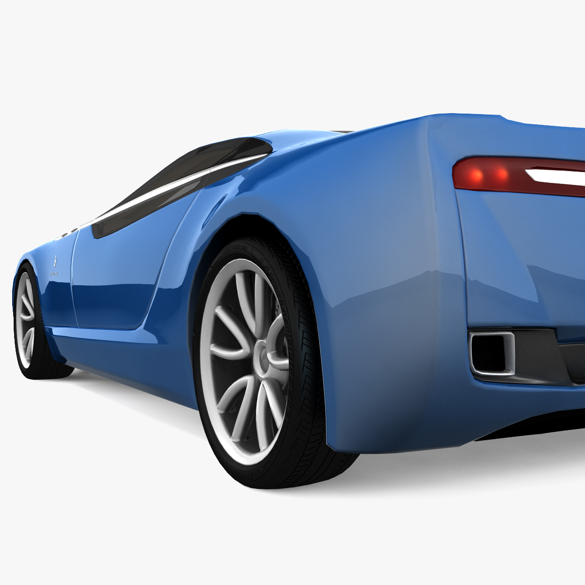 3d realistic bertone birusa concept car