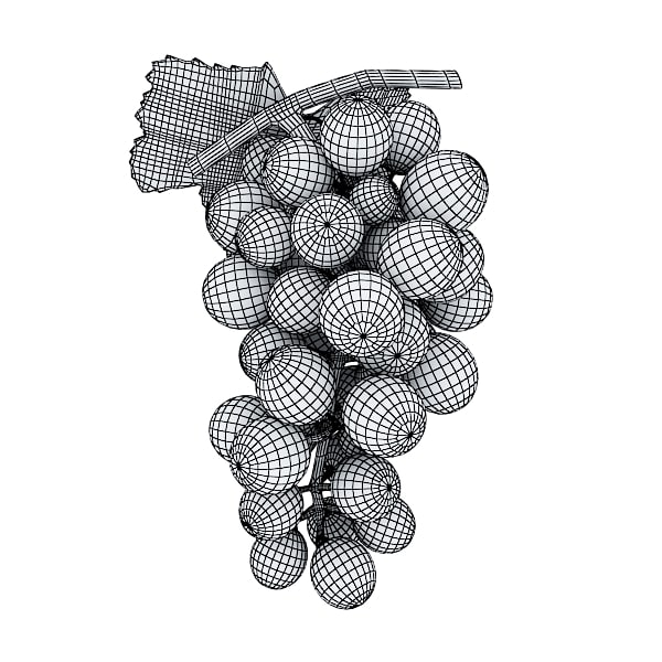 red grapes resolution 3ds