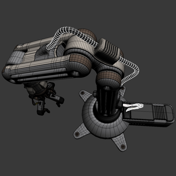 robotic arm 3d 3ds