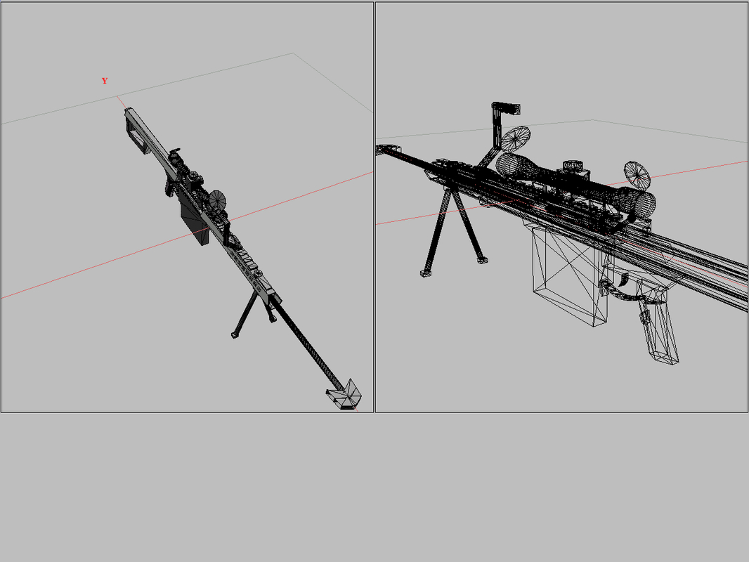 free barrett m107 50 caliber 3d model
