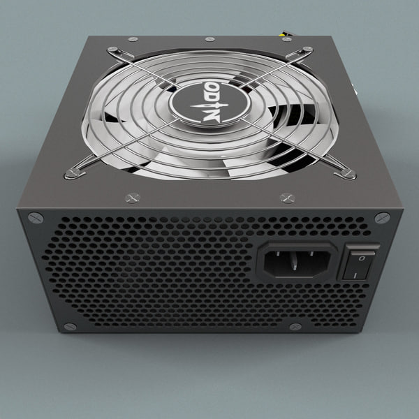 pc power supply unit 3d model
