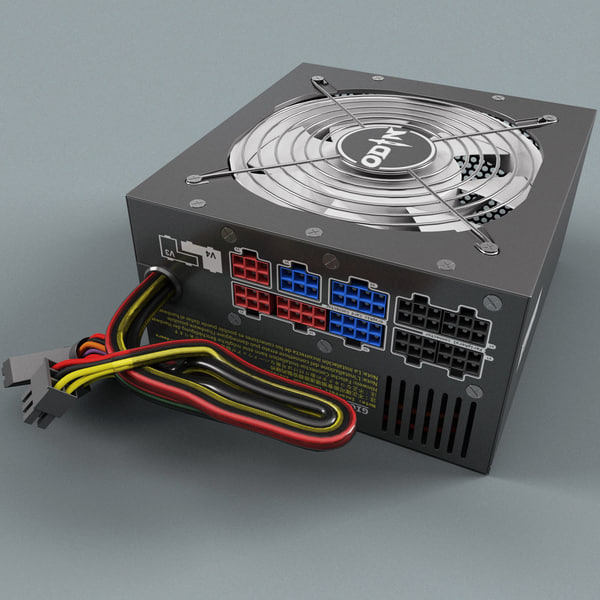 pc power supply unit 3d model