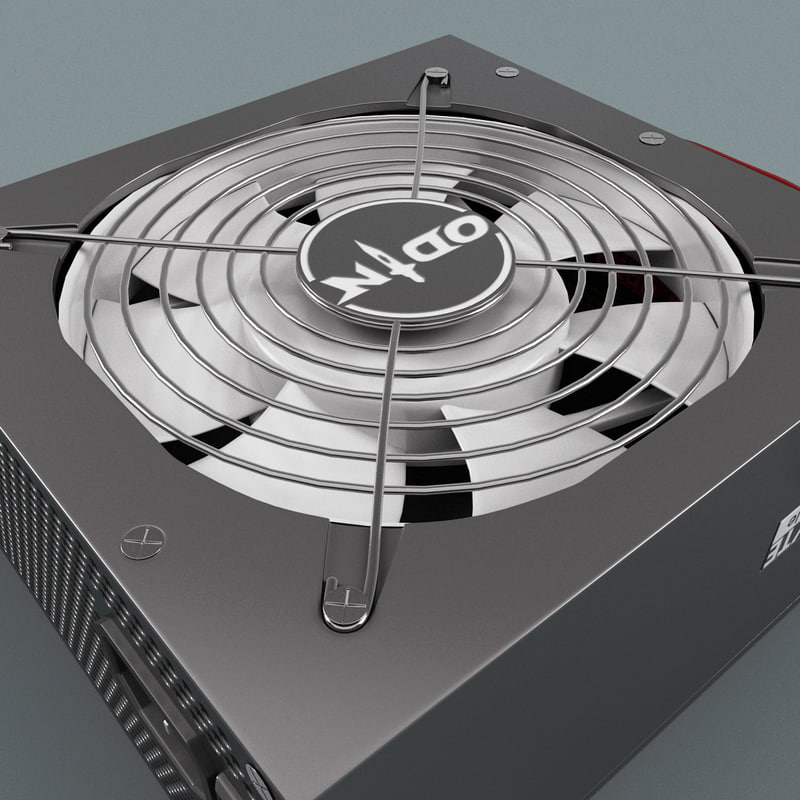 pc power supply unit 3d model