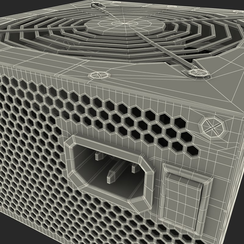 pc power supply unit 3d model