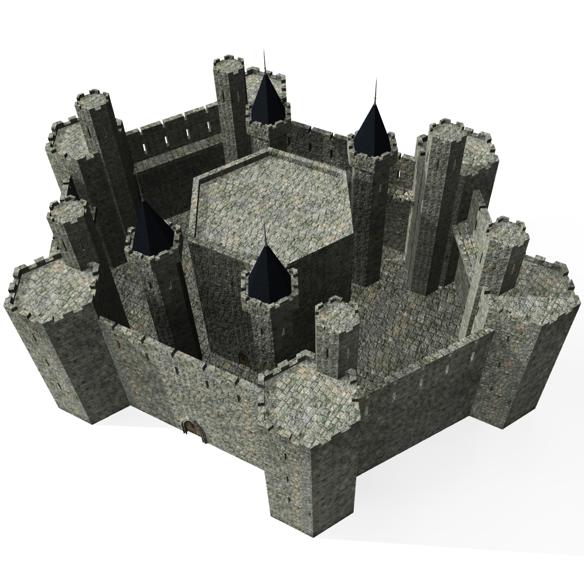 3d medieval castle model