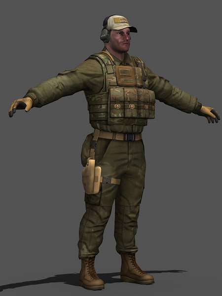 3d character private contractor