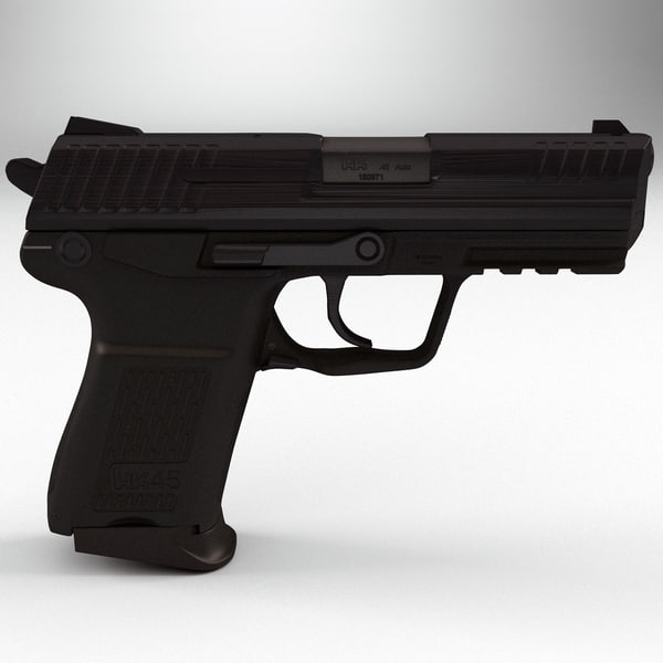 pistol heckler koch usp 3d model