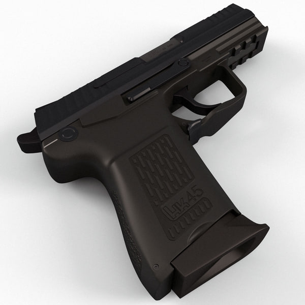 pistol heckler koch usp 3d model