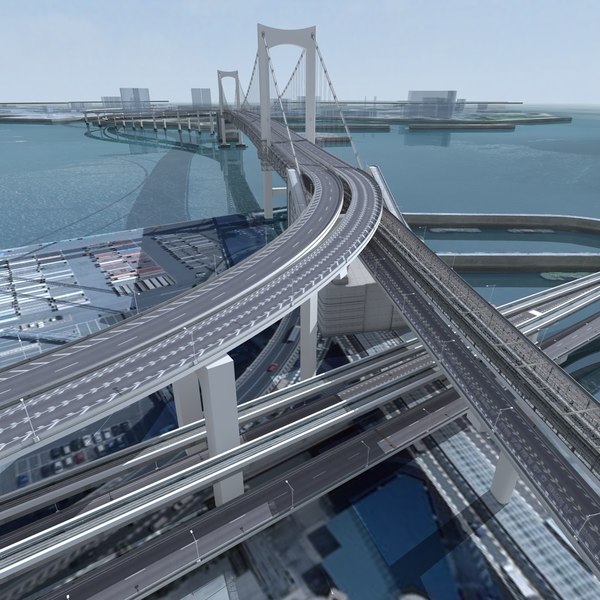 3d model rainbow bridge area version