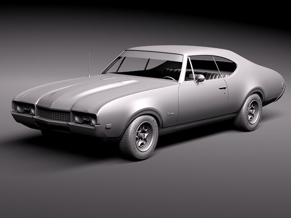 3d oldsmobile 442 cutlass 1968