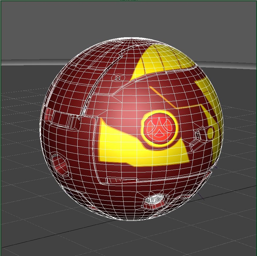3d model of bakugan red dragon