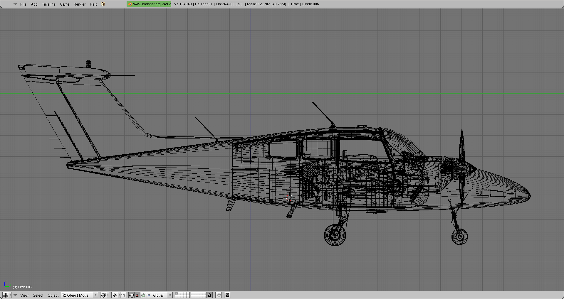 beechcraft duchess 3d blend