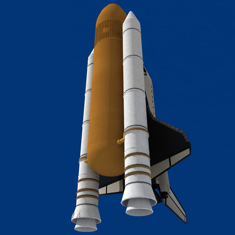 spacecraft space shuttle 3d max