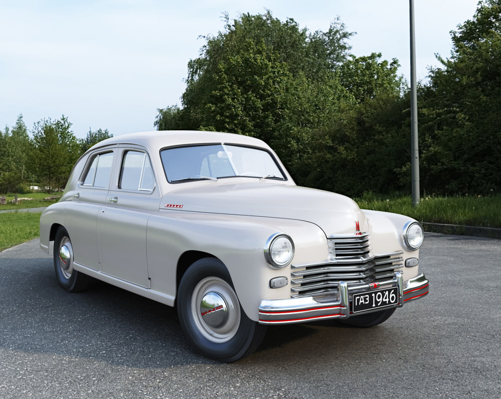 3d model pobeda victory ussr