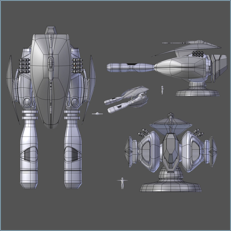 3d energy cannon model