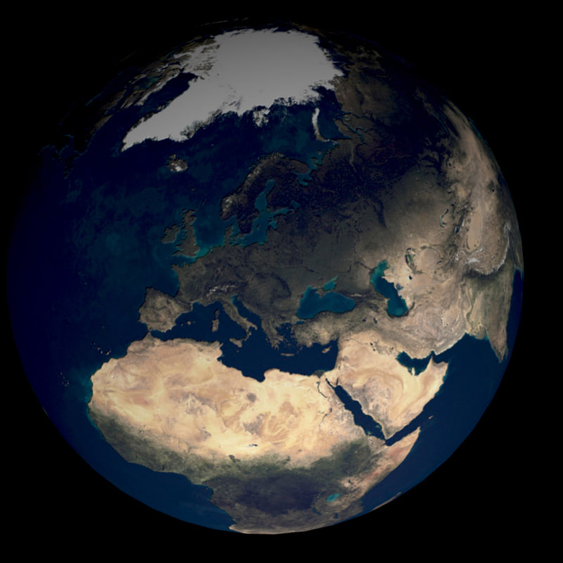world planet 3d obj
