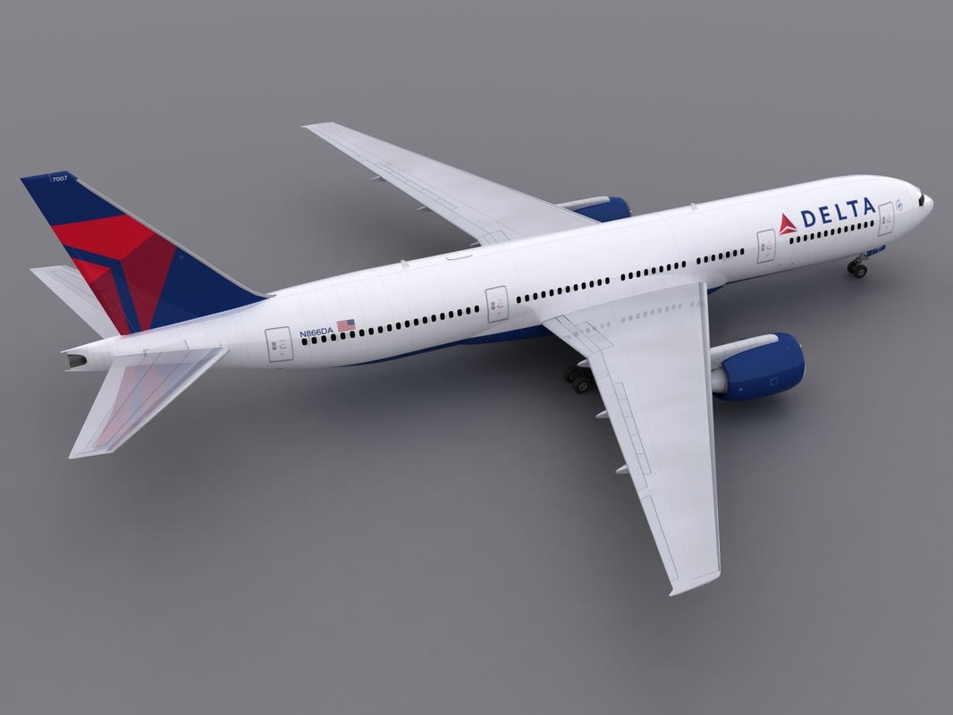 aircraft delta 3d model