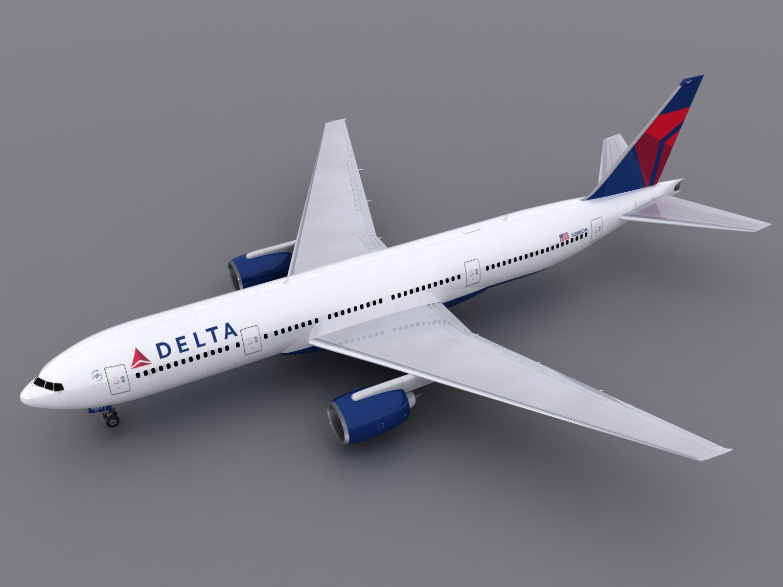 aircraft delta 3d model