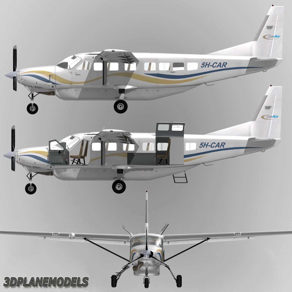 cessna 208 caravan grand dxf