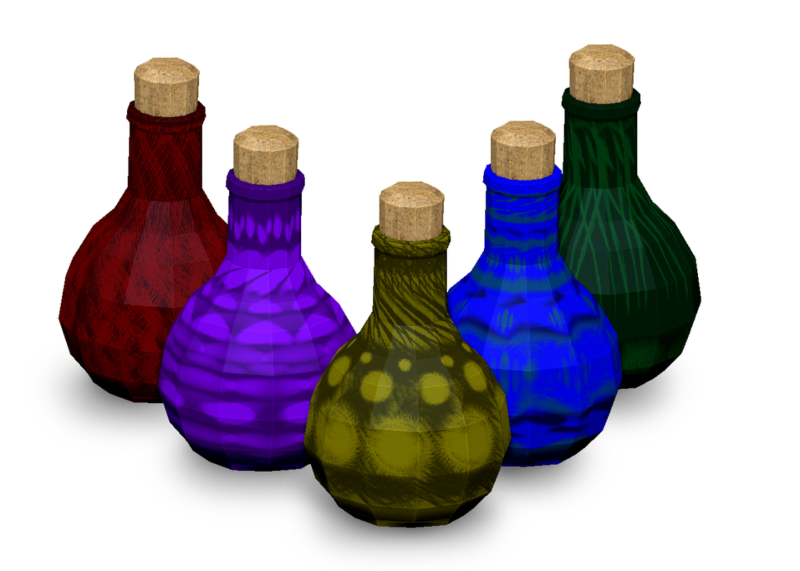 3d potion games model