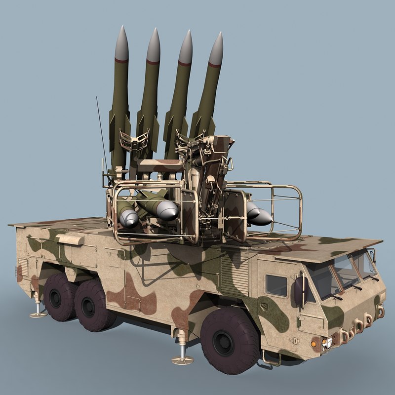 3d russian sa-17 buk-m2e
