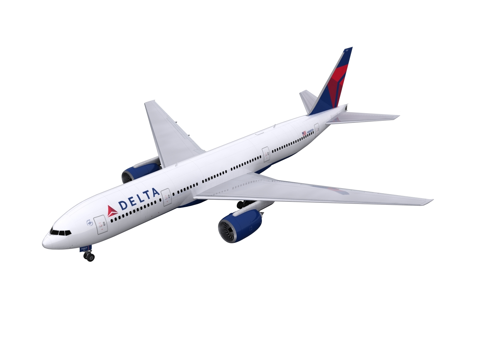 aircraft delta 3d model