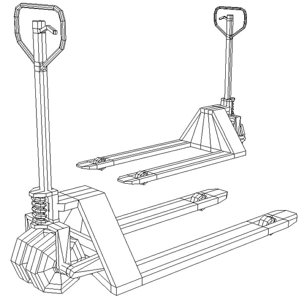 3d model pallet jack