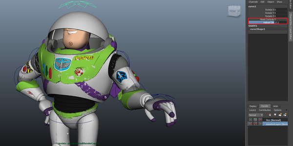 3d model of buzz lightyear toy