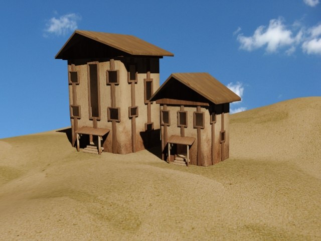 desert fantasy house 3d max