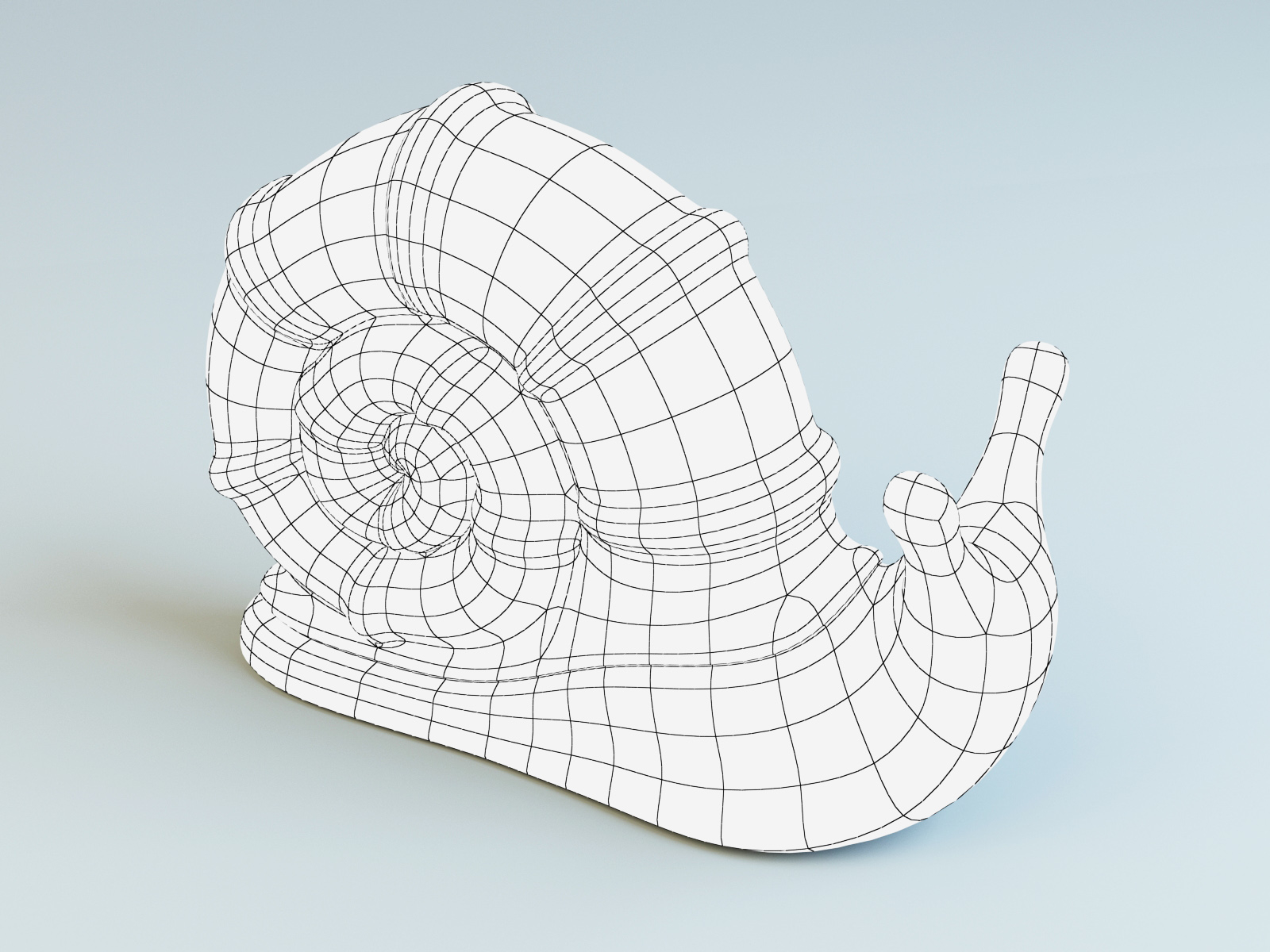 3d model snail