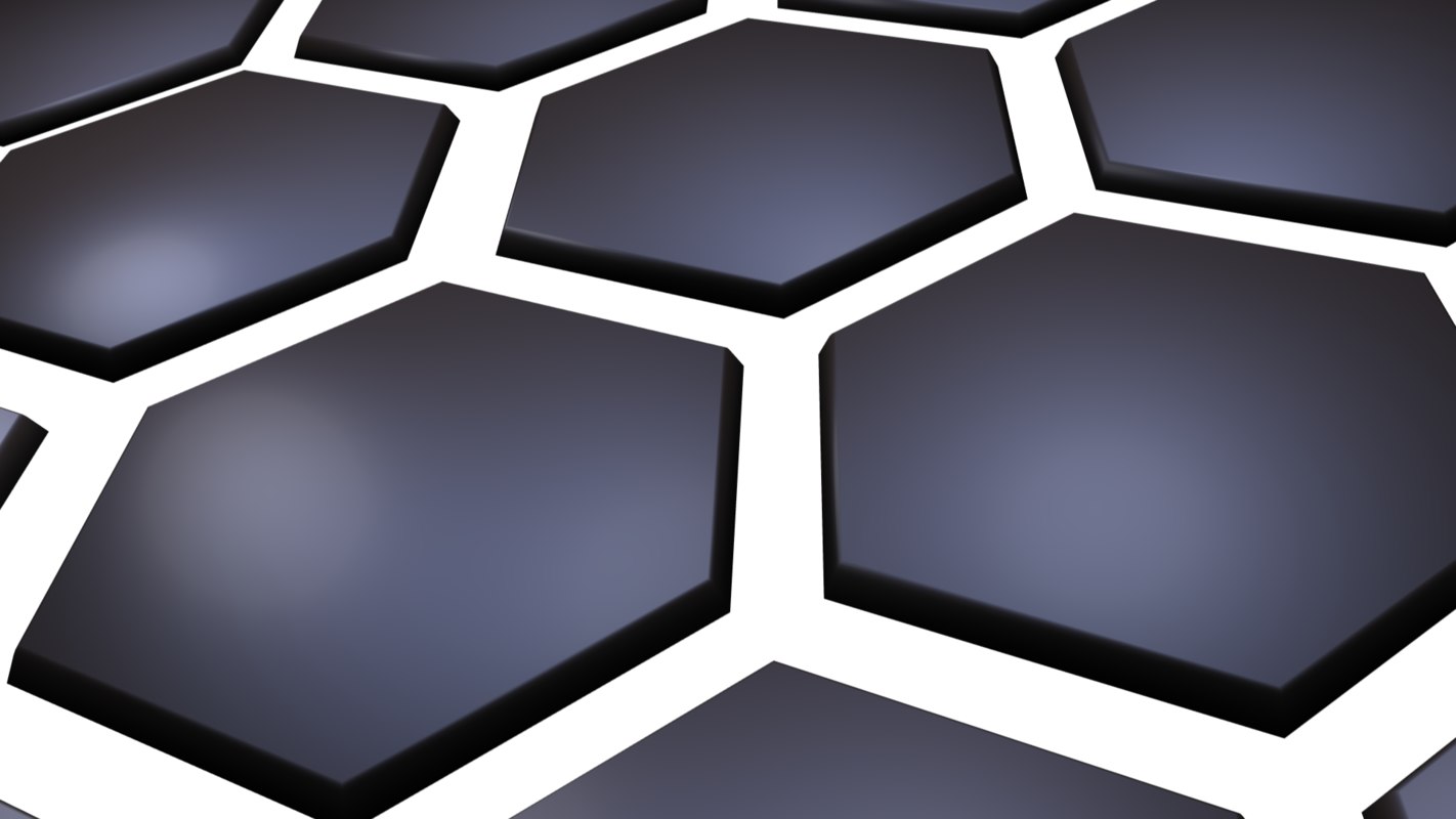 hexagonal tile 3d model
