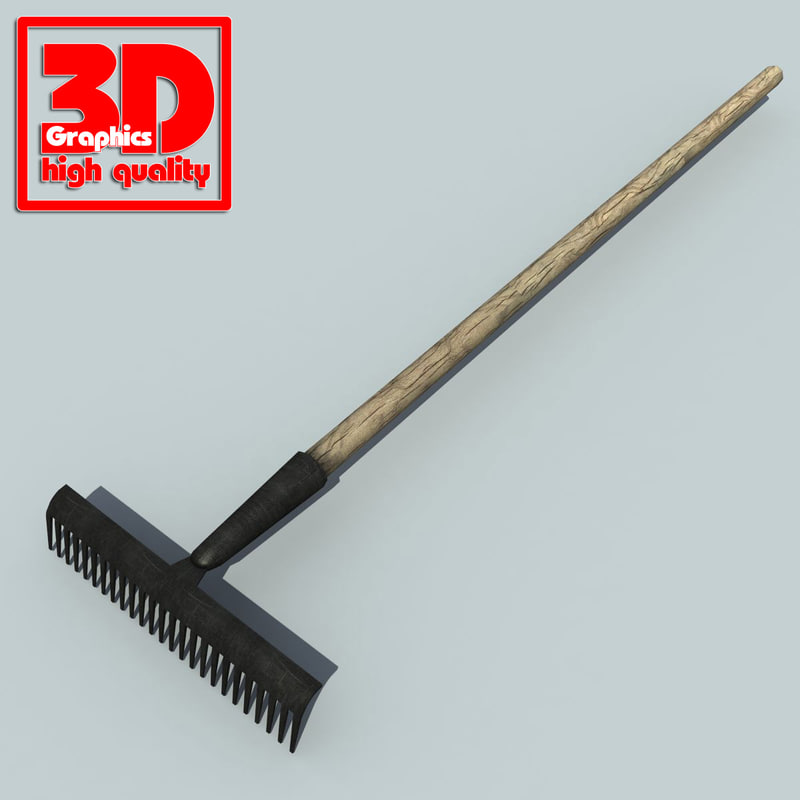 garden rake 3d max