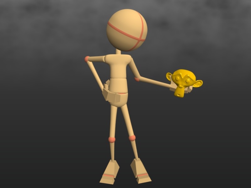 free character animation 3d model